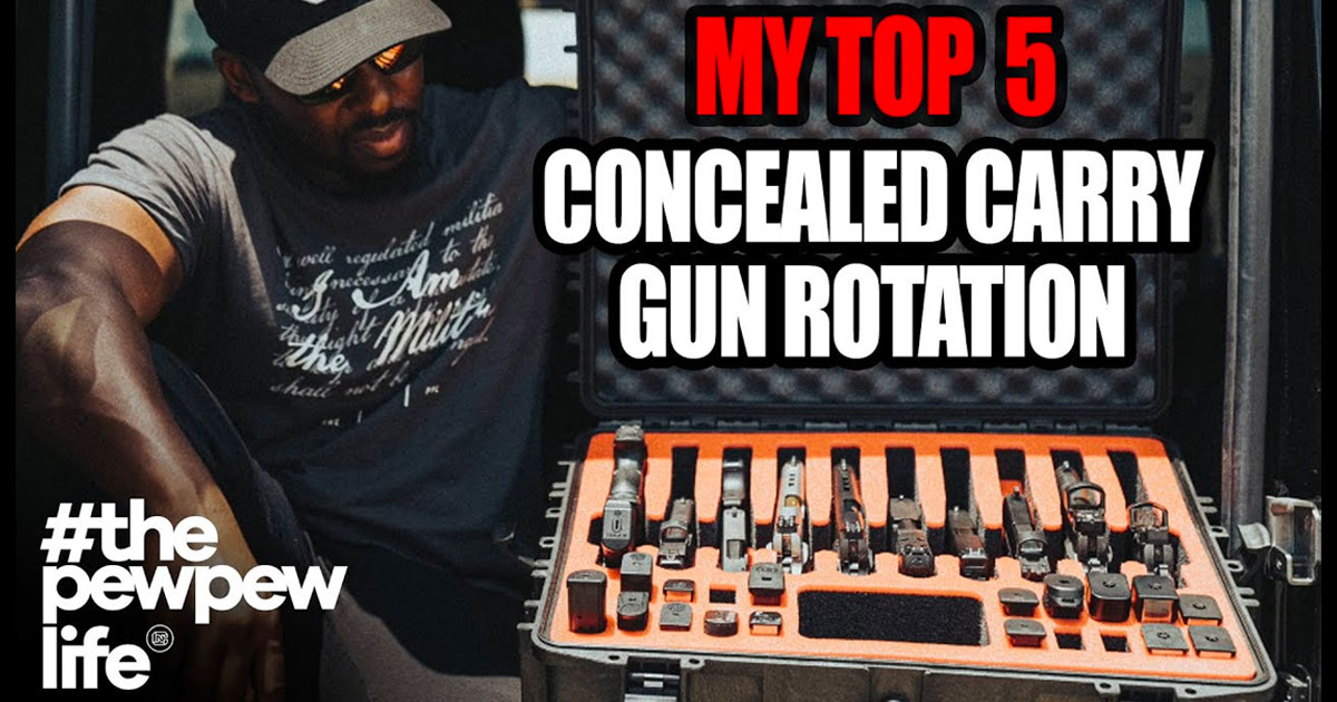 My Top 5 Concealed Carry Gun Rotation
